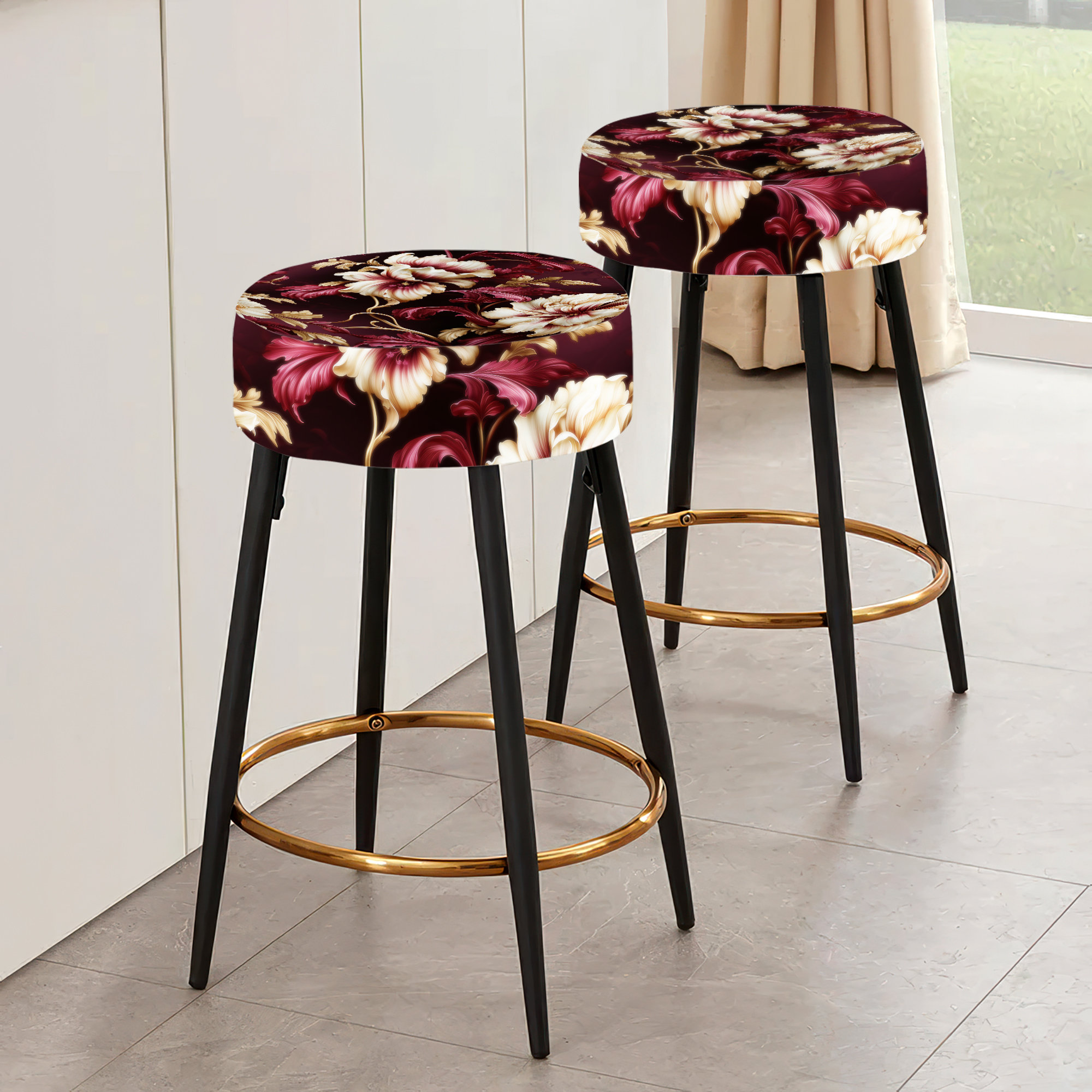 Design Art Royal Victorian Flourish Victorian Pattern - Floral Bar ...