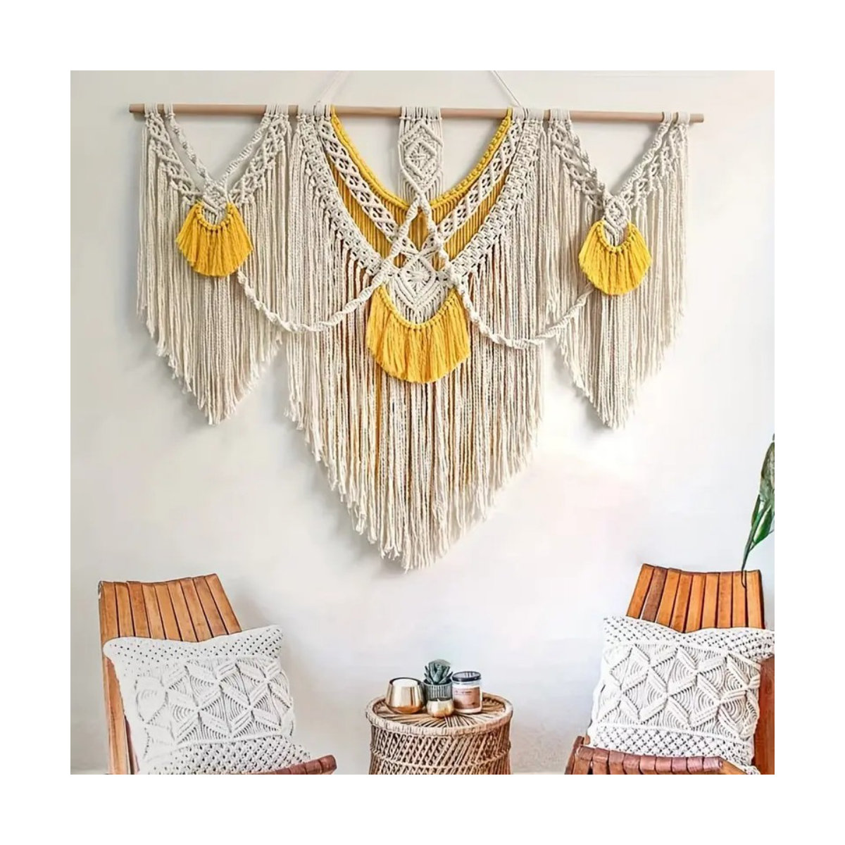Dakota Fields 1Pc Large Boho Macrame Wall Hanging Tapestry - Handmade ...