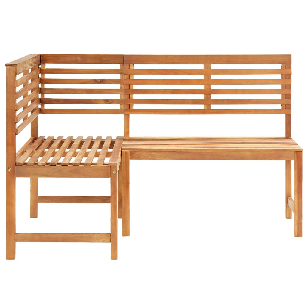 Latitude Run® Outdoor Corner Bench Side Bench for Patio Garden Solid ...