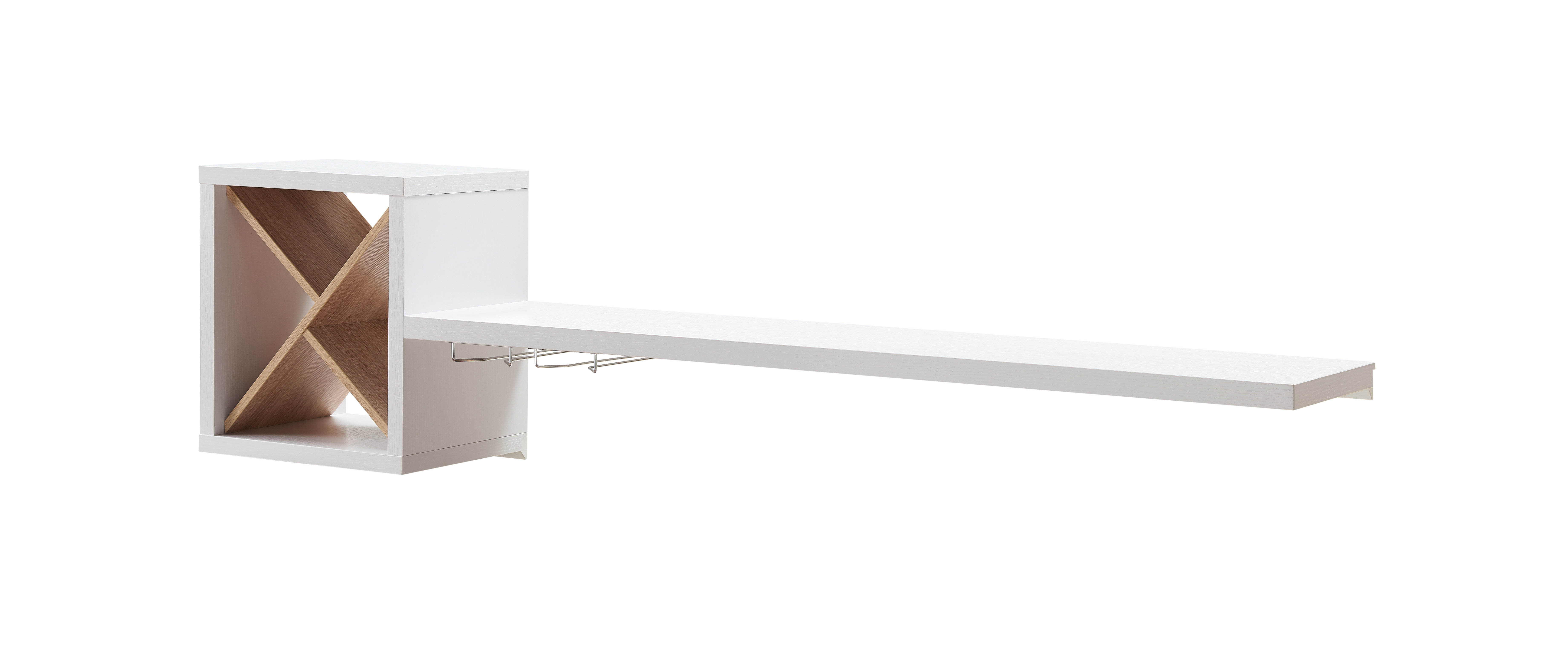 Latitude Run® Alonis Wall Mounted Bar with Wine Storage | Wayfair