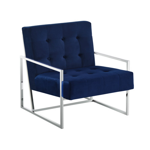 Blue Velvet Accent Chairs You'll Love | Wayfair