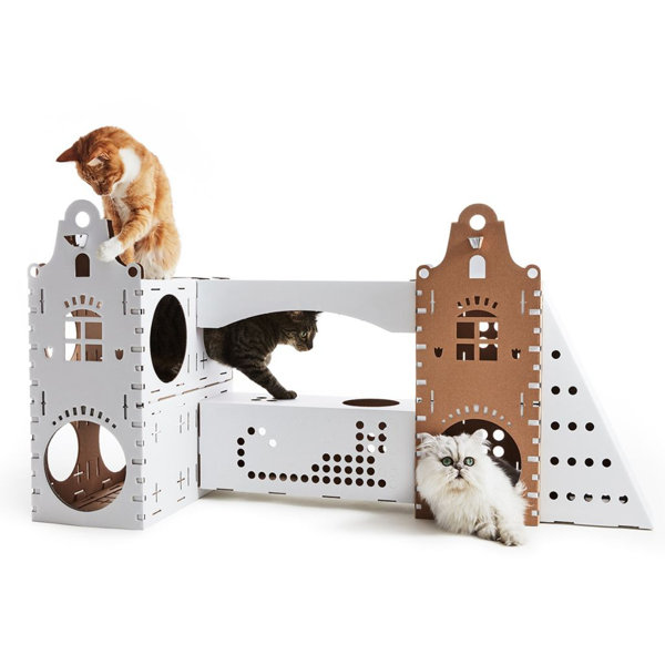 Archie & Oscar Poopy Cat 2 Piece Facade for Blocks Play House | Wayfair ...