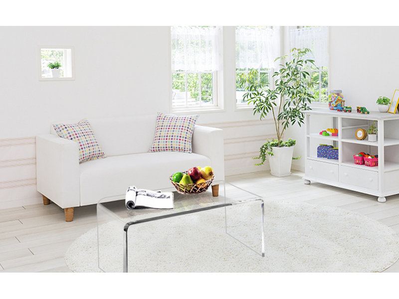 August Grove Caalin waterfall Acrylic Coffee Table - Wayfair Canada