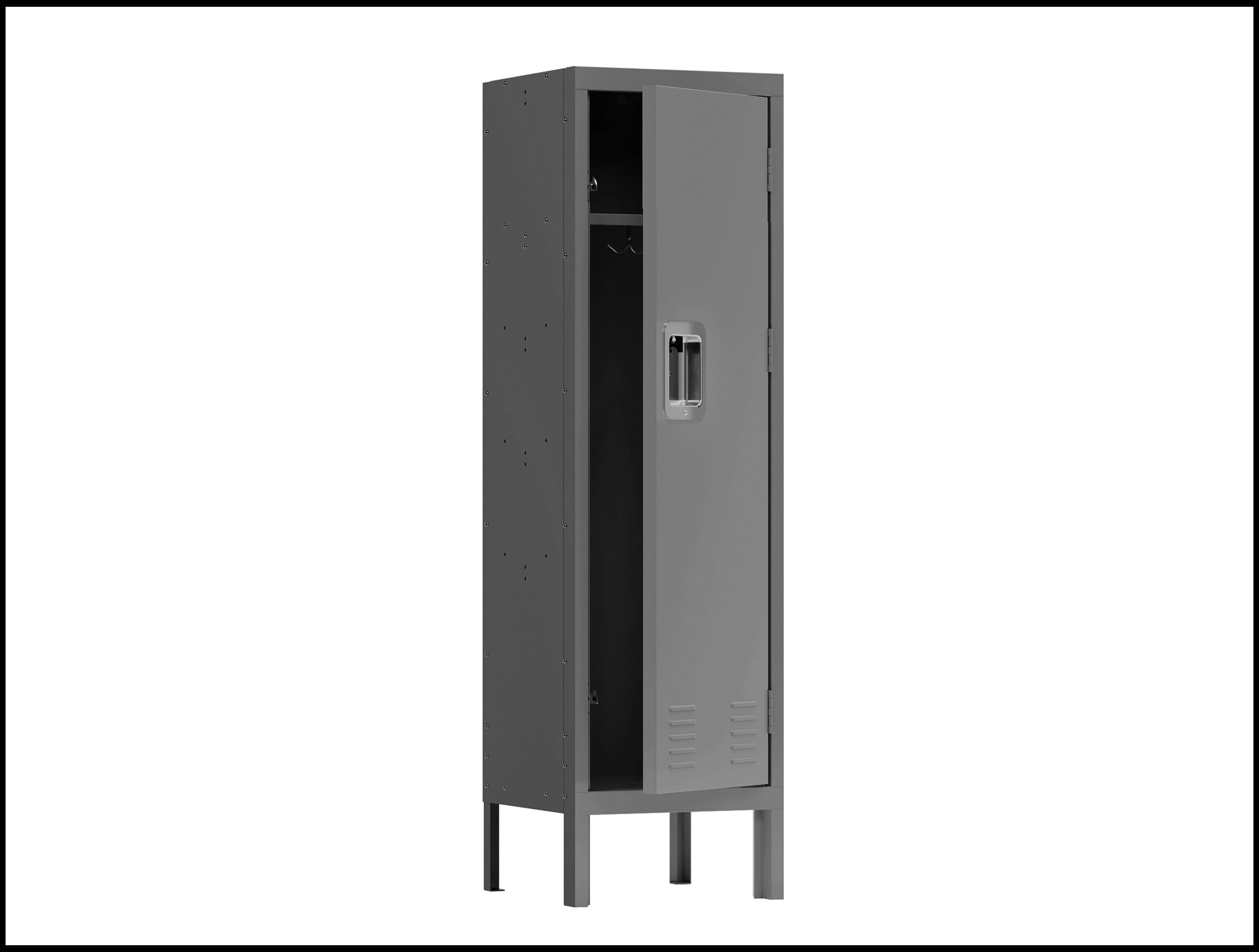 Ebern Designs 1 Door Tall Single Metal Locker-Retro Style Storage ...