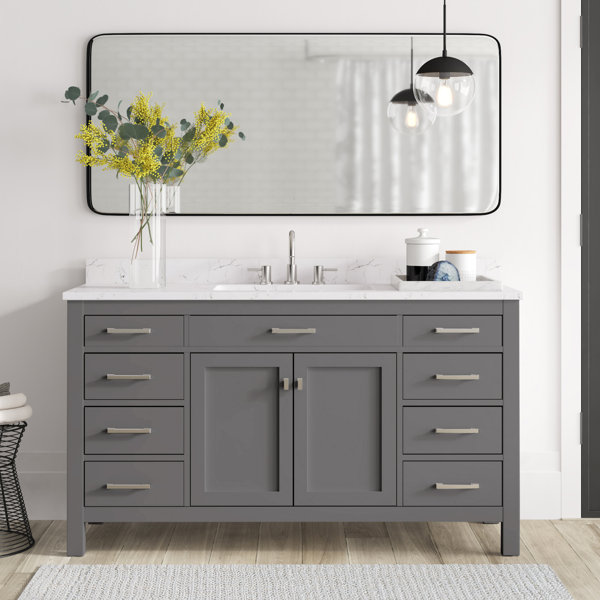 Gray Bathroom Vanities You'll Love | Wayfair