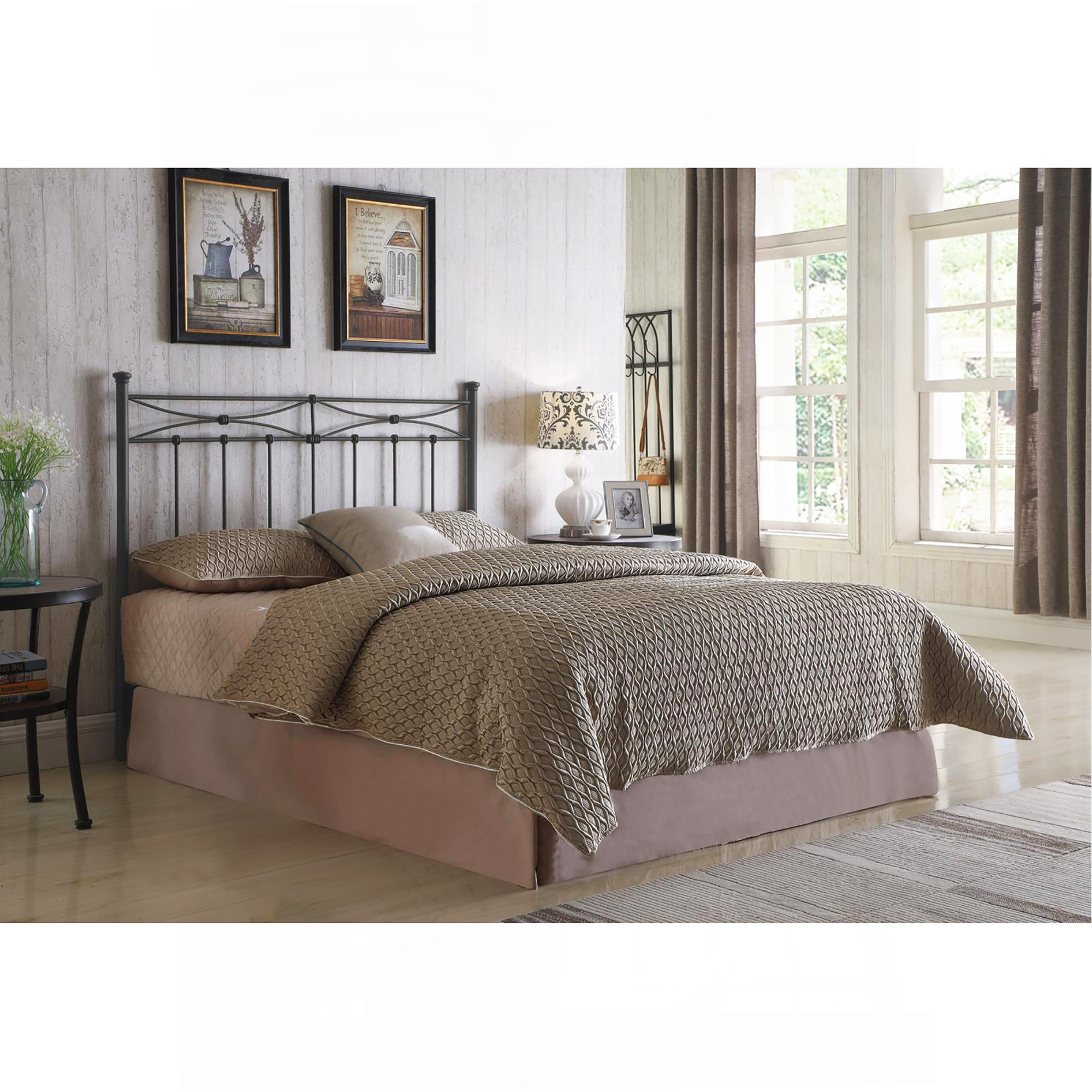 Lark Manor™ Rustic Bronze Full And Queen Metal Headboard | Wayfair