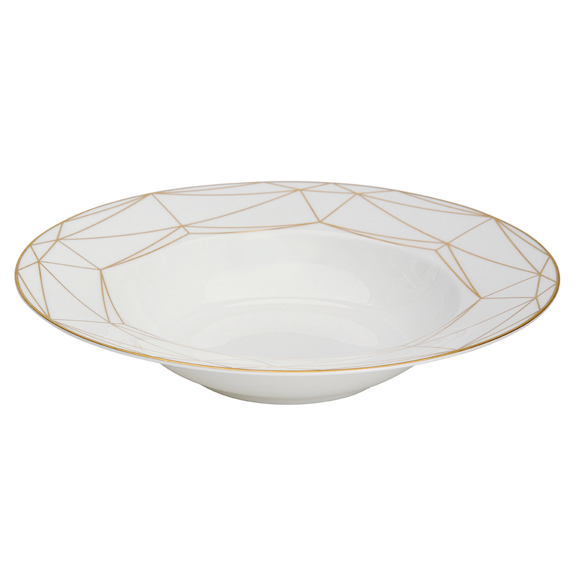 Prouna Gem Cut Gold Soup Bowl | Wayfair