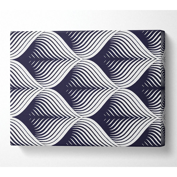 Marlow Home Co. Staggered Leaf Shapes - Wrapped Canvas Print | Wayfair ...