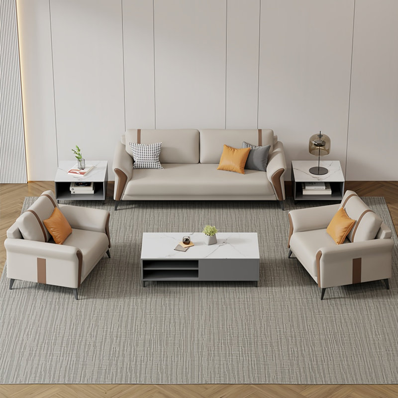 Lifton Light Luxury Modern Simple Sofa Combination 3 - Piece Living ...