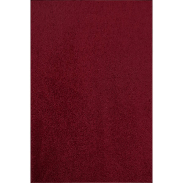 Latitude Run® Solid Colour Area Rug Burgundy & Reviews - Wayfair Canada