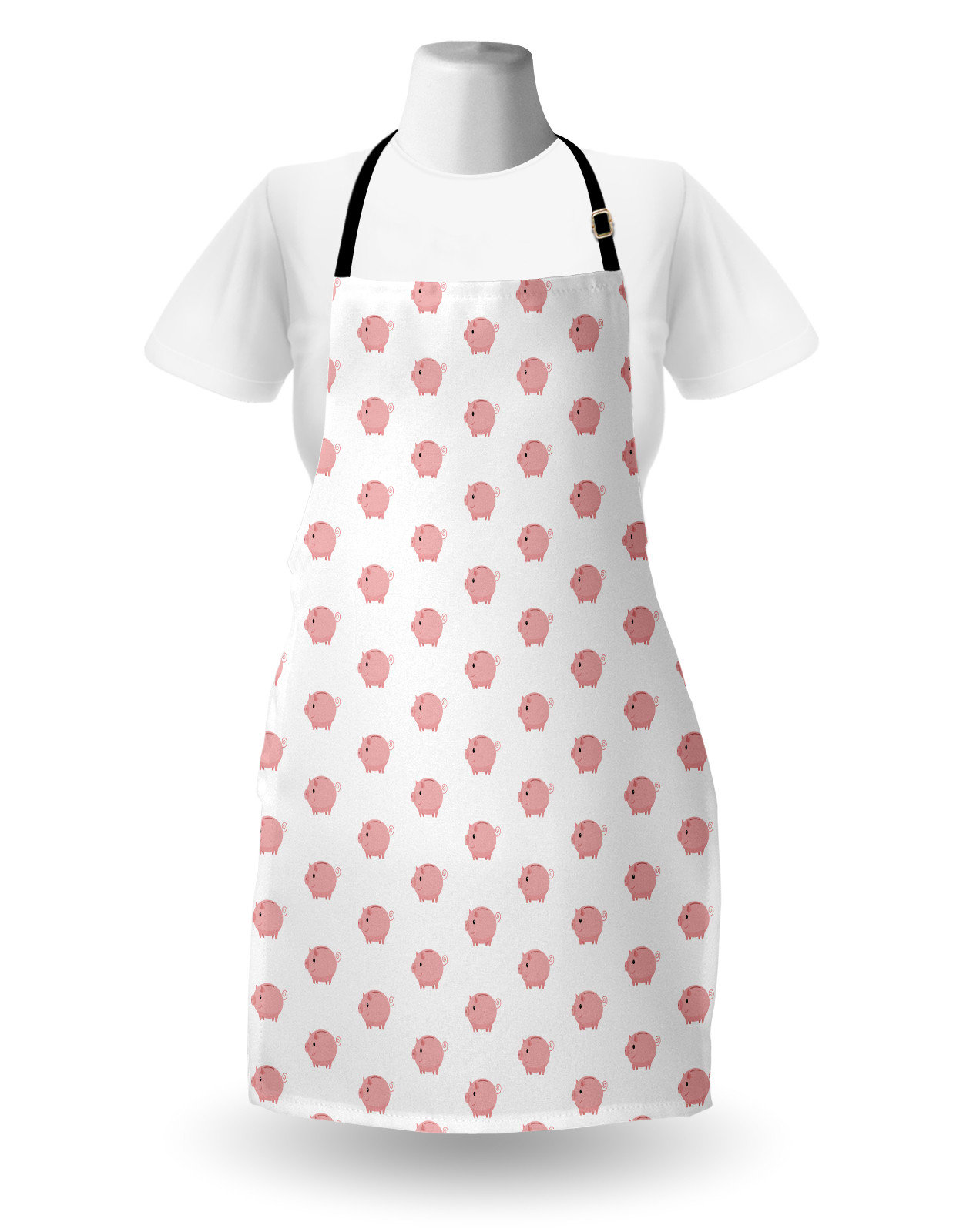 Bungalow Rose Pig Apron Unisex Piglets with Swirling Tails Adult Size ...