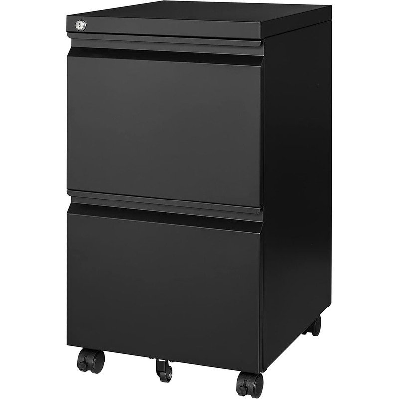 Inbox Zero Mobile 2-Drawer Vertical File Cabinet with Lock for Legal ...