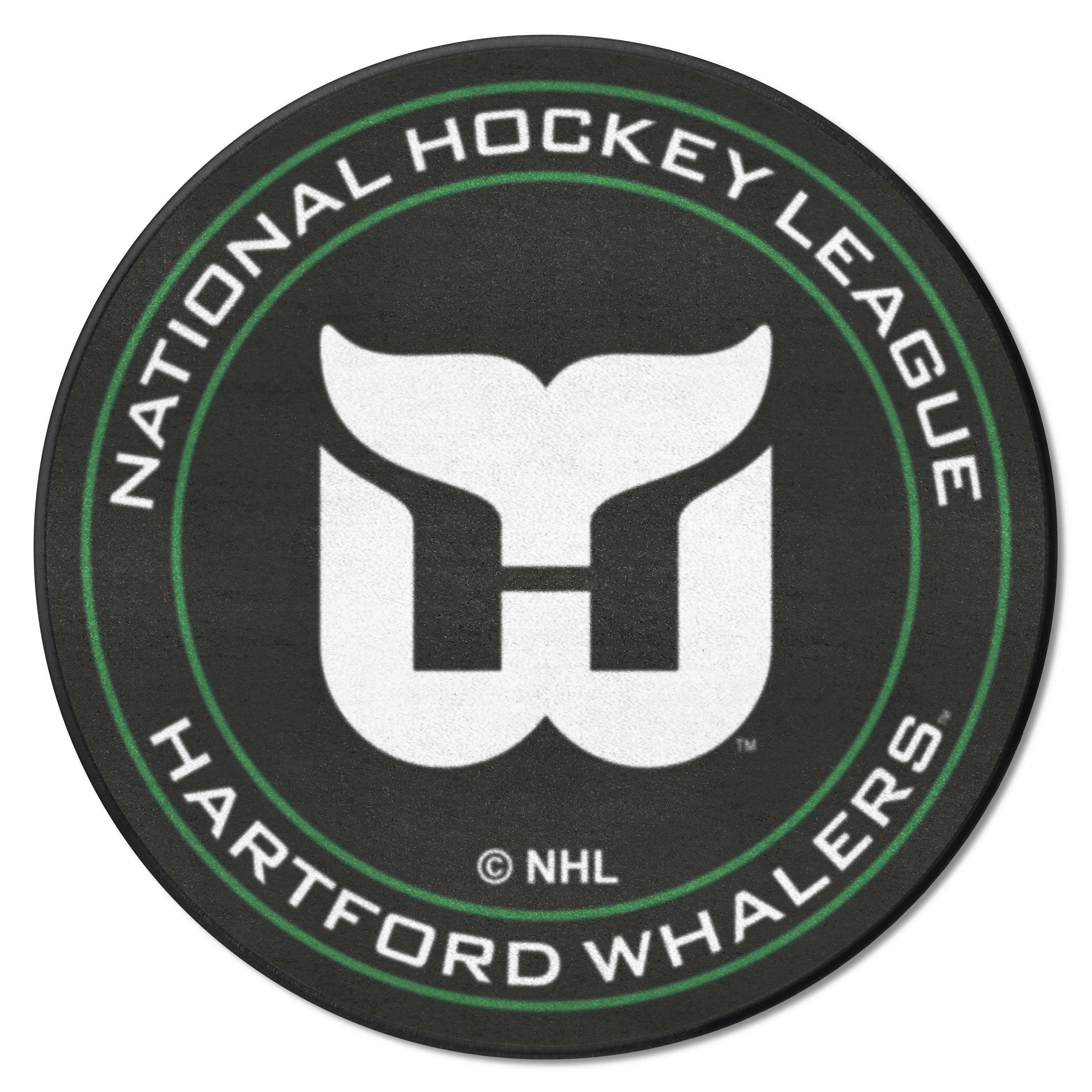 FANMATS Hartford Whalers_Retro NHL Hartford Whalers Hockey Puck Rug ...