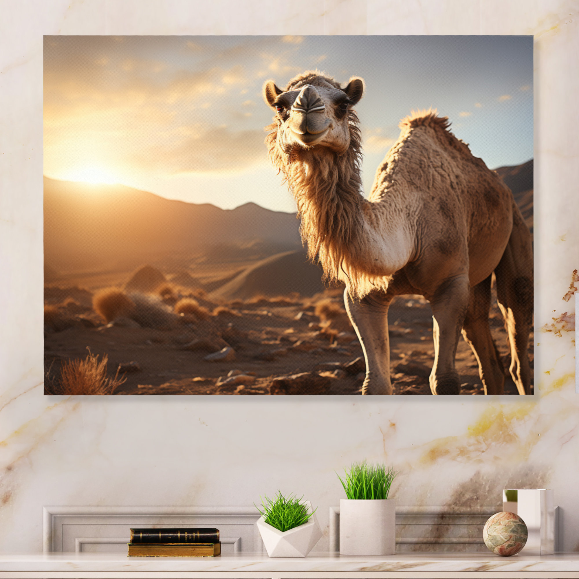 Union Rustic Camel Dusk Serenade - Animals Metal Wall Decor | Wayfair