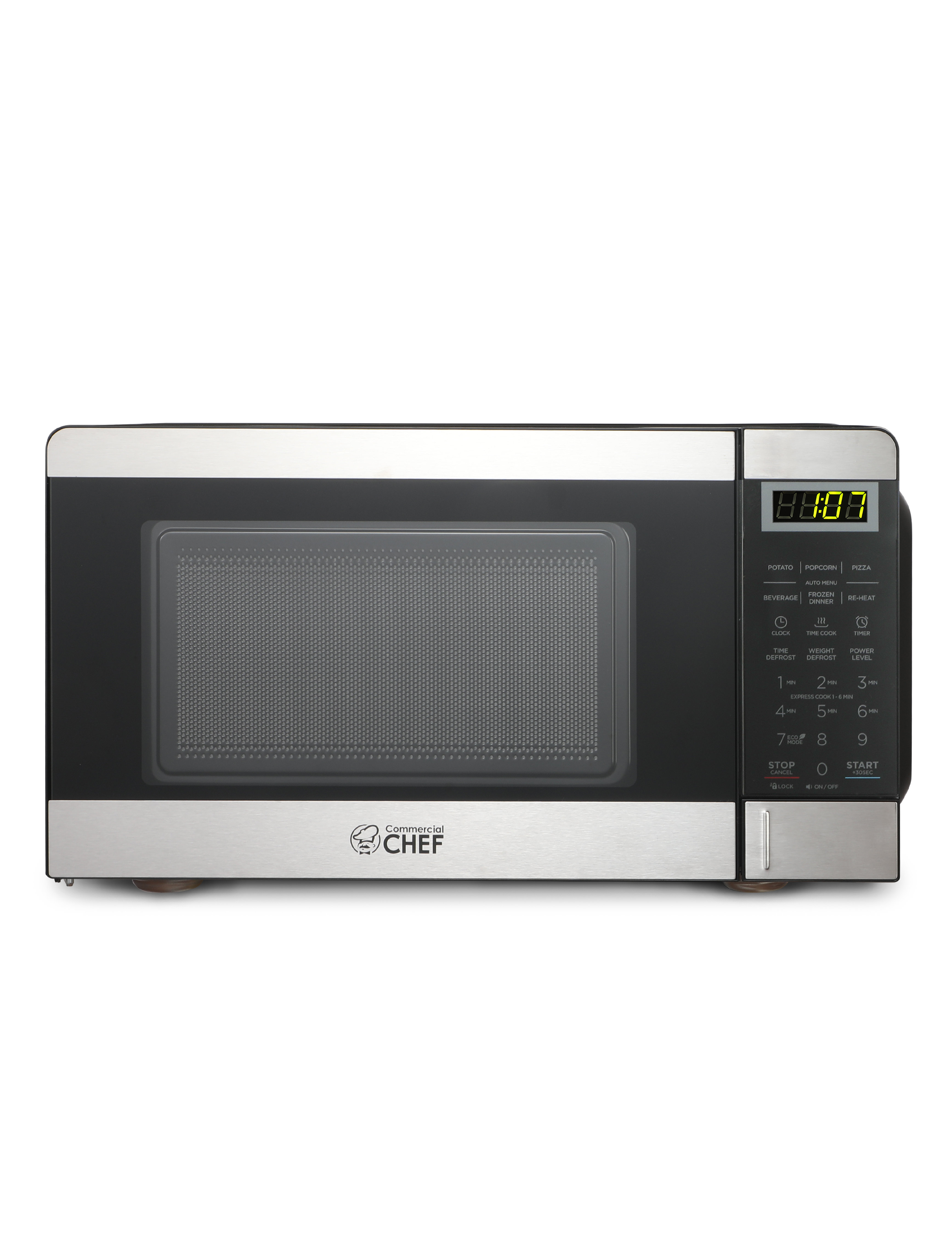 Commercial Chef CHM Series 0.7 Cubic Foot Microwave with 10 Power ...