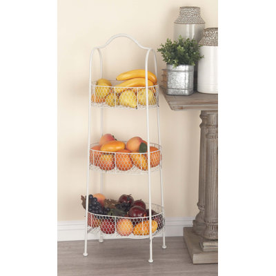 Ophelia & Co. 3 Tier Metal Basket & Reviews | Wayfair