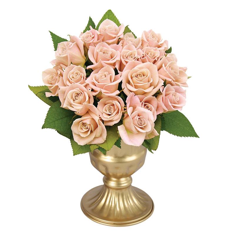 SUNYOU Iron 10x Flower Tall Vase | Wayfair