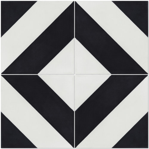 Villa Lagoon Tile Diagonal Four A 8" x 8" Patterned Wall & Floor Tile ...