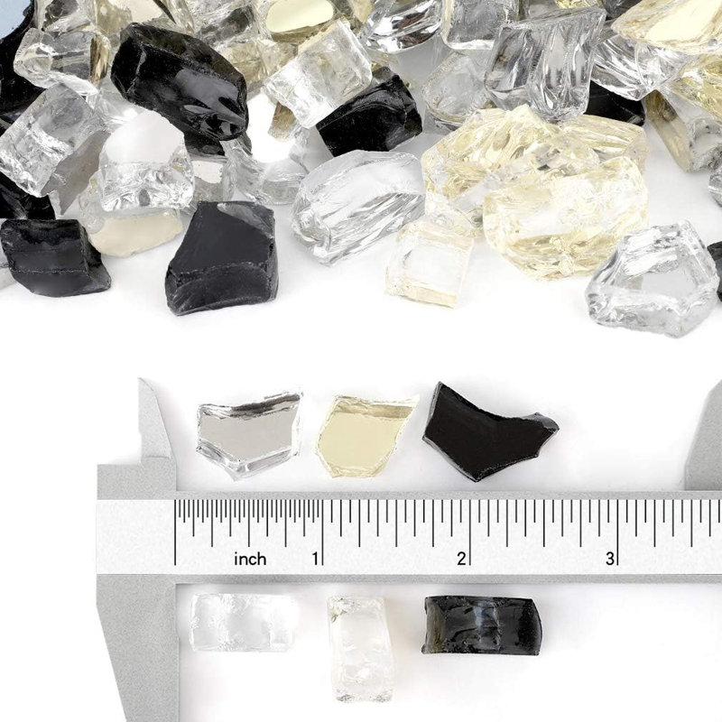 G & R PLUMBING ENTERPRISES, INC. 10-Pound Blended Fire Glass - 1/2 inch ...