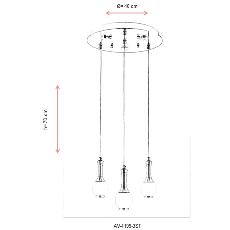 East Urban Home 3 - Light Cluster Chandelier | Wayfair