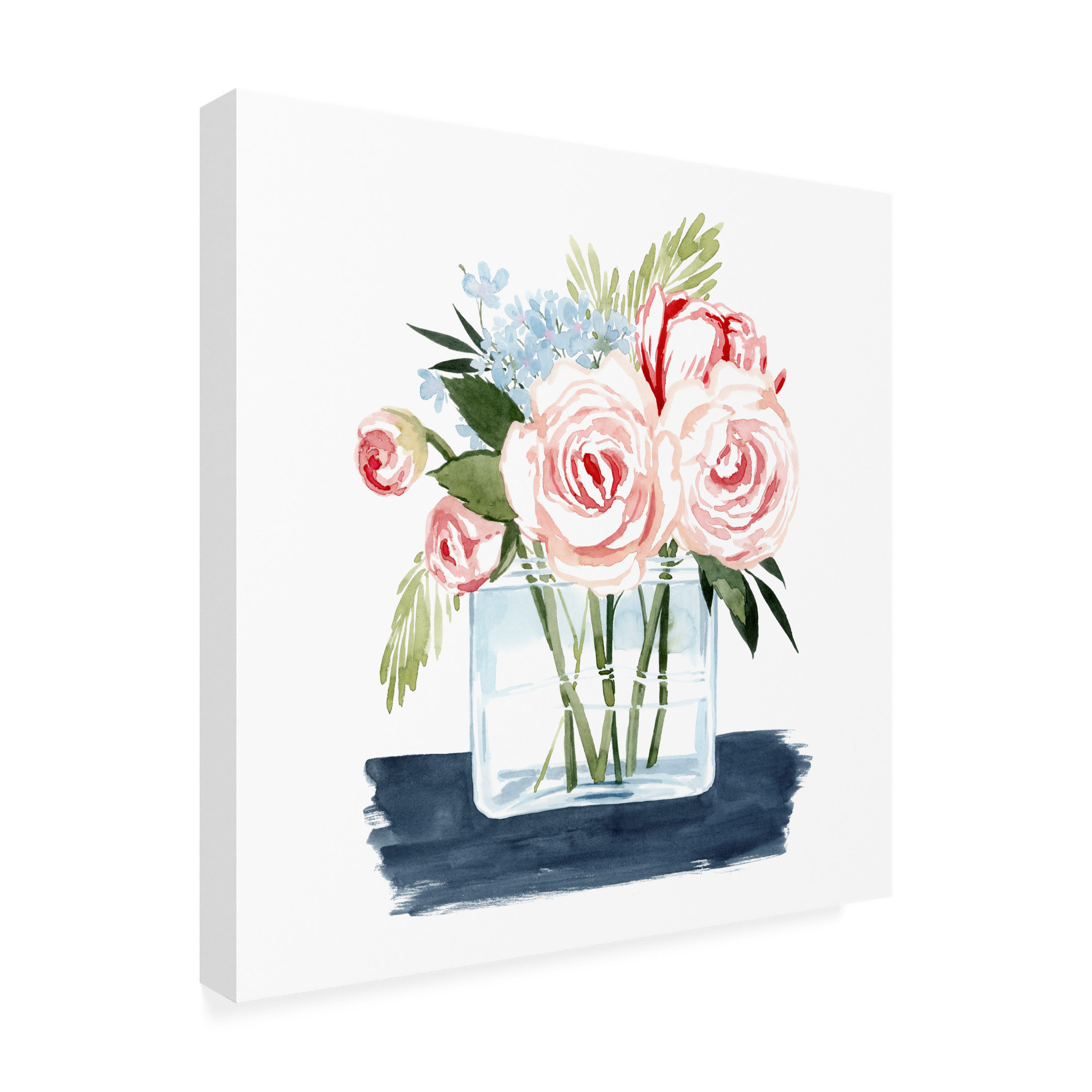 Winston Porter Loose Watercolor Bouquet II On Canvas by Grace Popp ...
