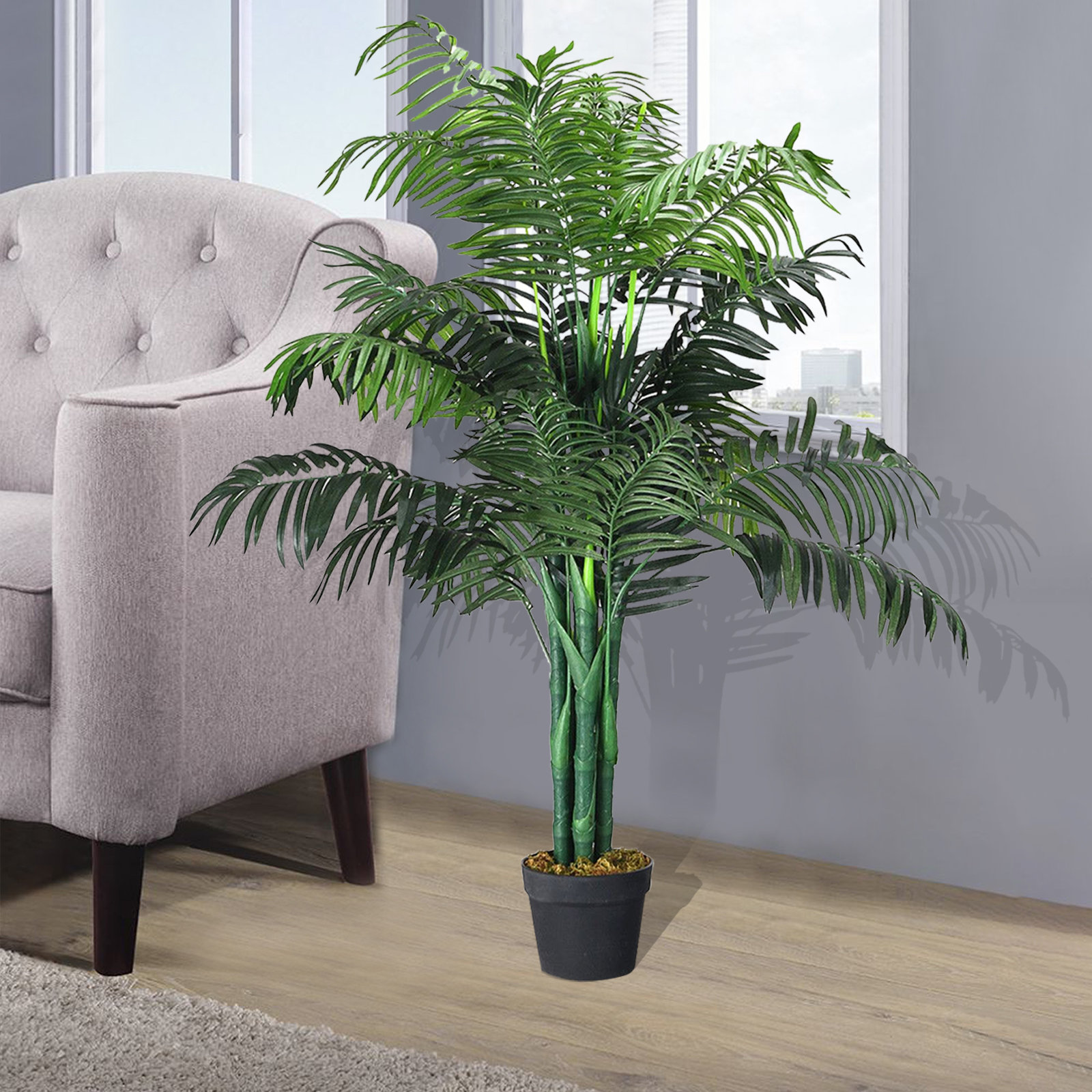 Primrue 42'' Artificial Palm Tree in Pot | Wayfair