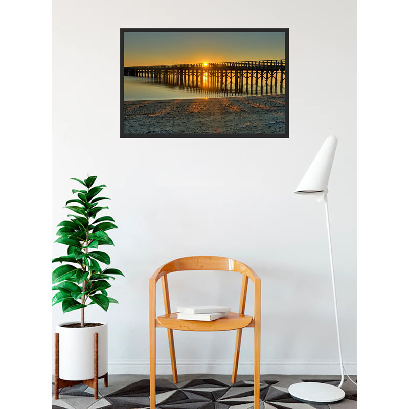 Latitude Run® Sunrise Beach Pier At The Beach by Wayne Collamore, 24 x ...