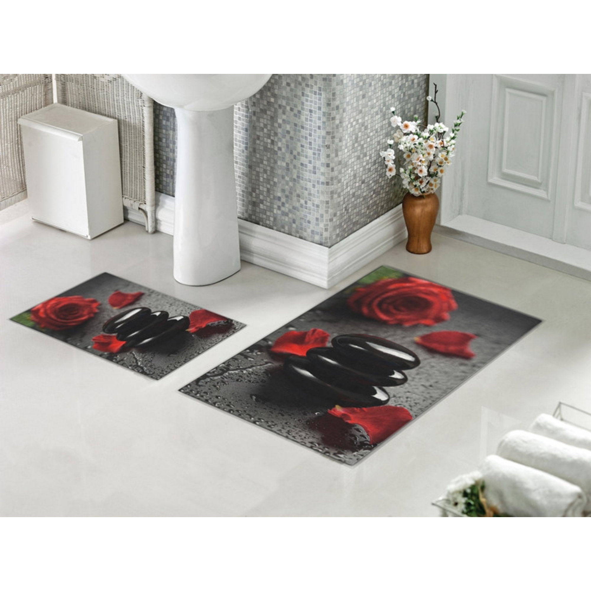 East Urban Home Dismo 2 Piece Bath Mat Set | Wayfair