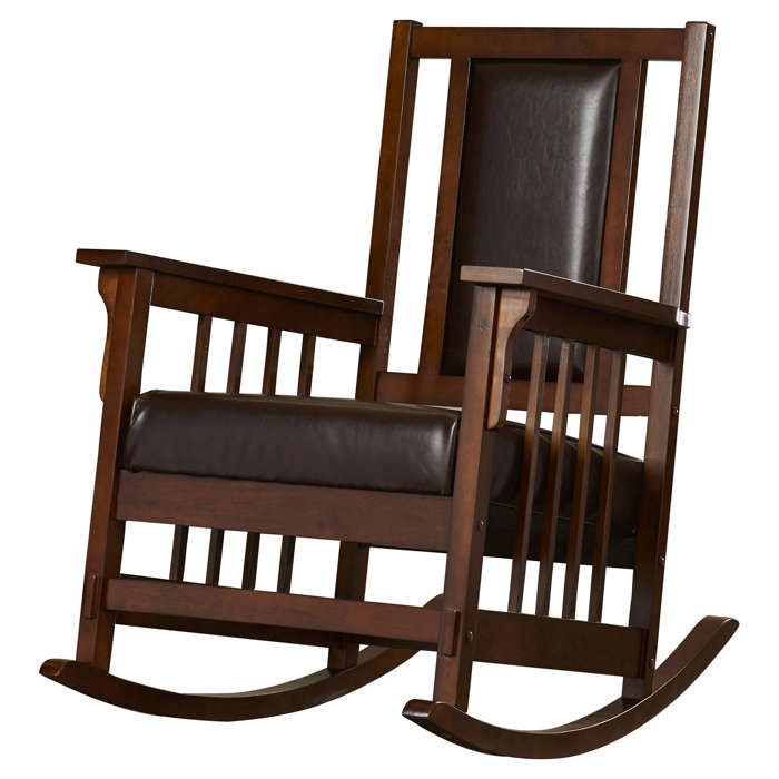 Lark Manor Leola Solid Wood Rocking Chair & Reviews | Wayfair