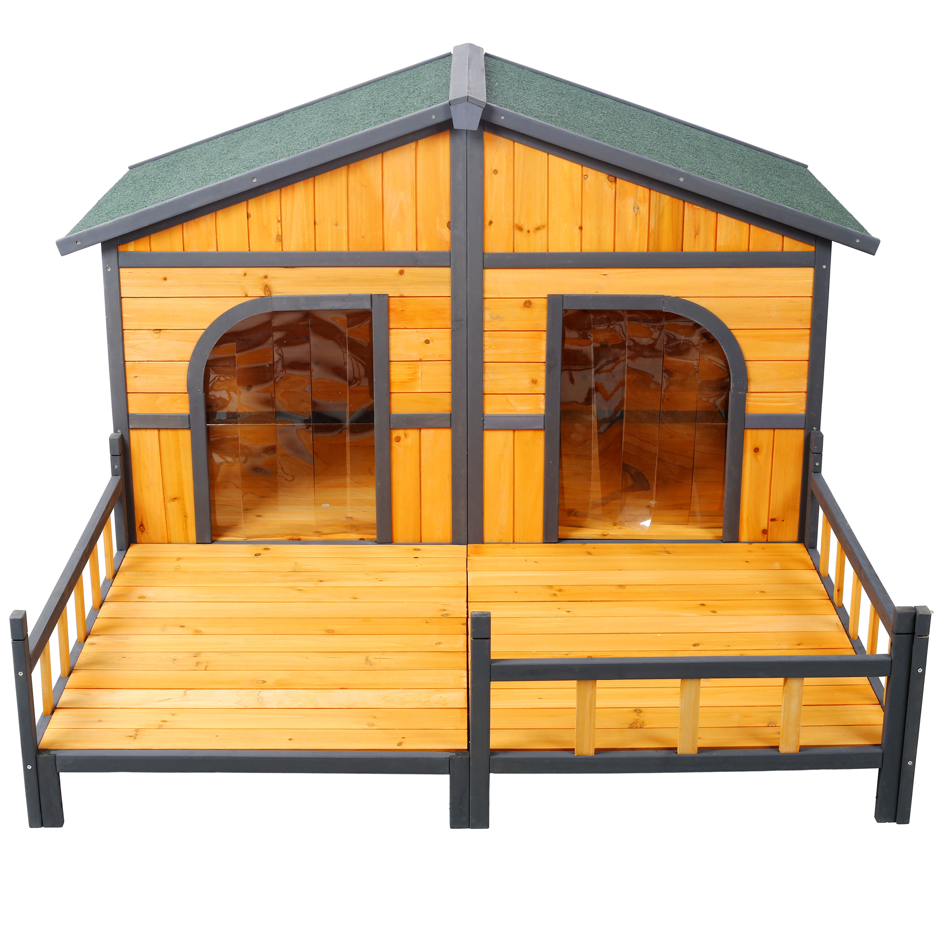 Tucker Murphy Pet™ Large Dog House For 2 Dogs, Waterproof Dog Kennel ...