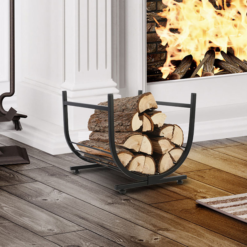 Trent Austin Design® Ridlon 11"W Metal Log Rack & Reviews | Wayfair
