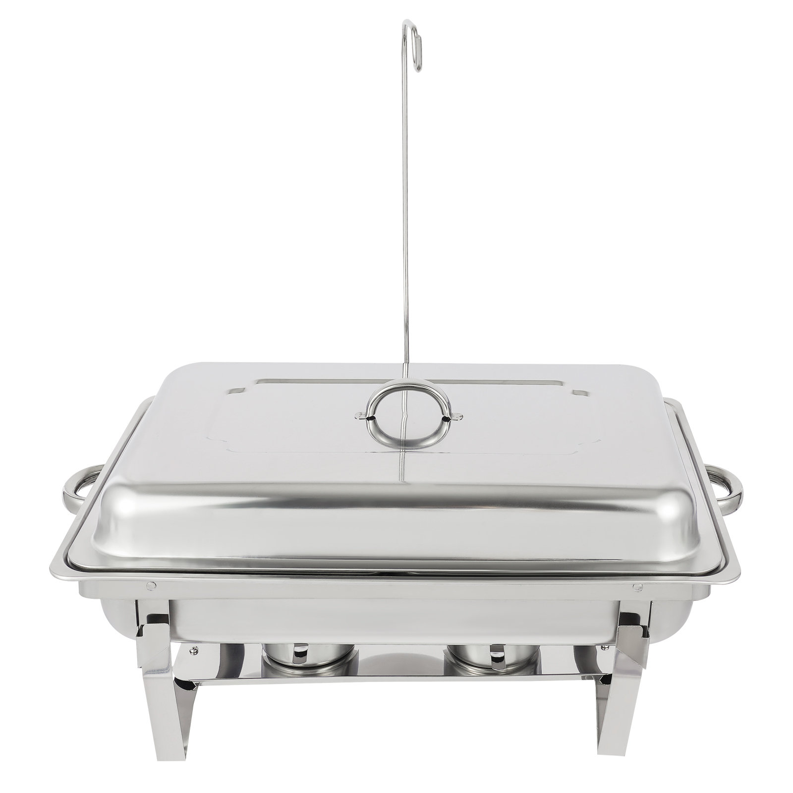 The Party Aisle™ 2 Trays Foldable Frame Stainless Steel Food Warmer ...