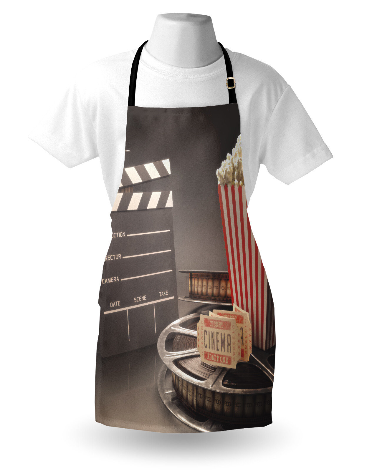 East Urban Home Movie Theater Apron Unisex, Motion Picture, Adult Size ...