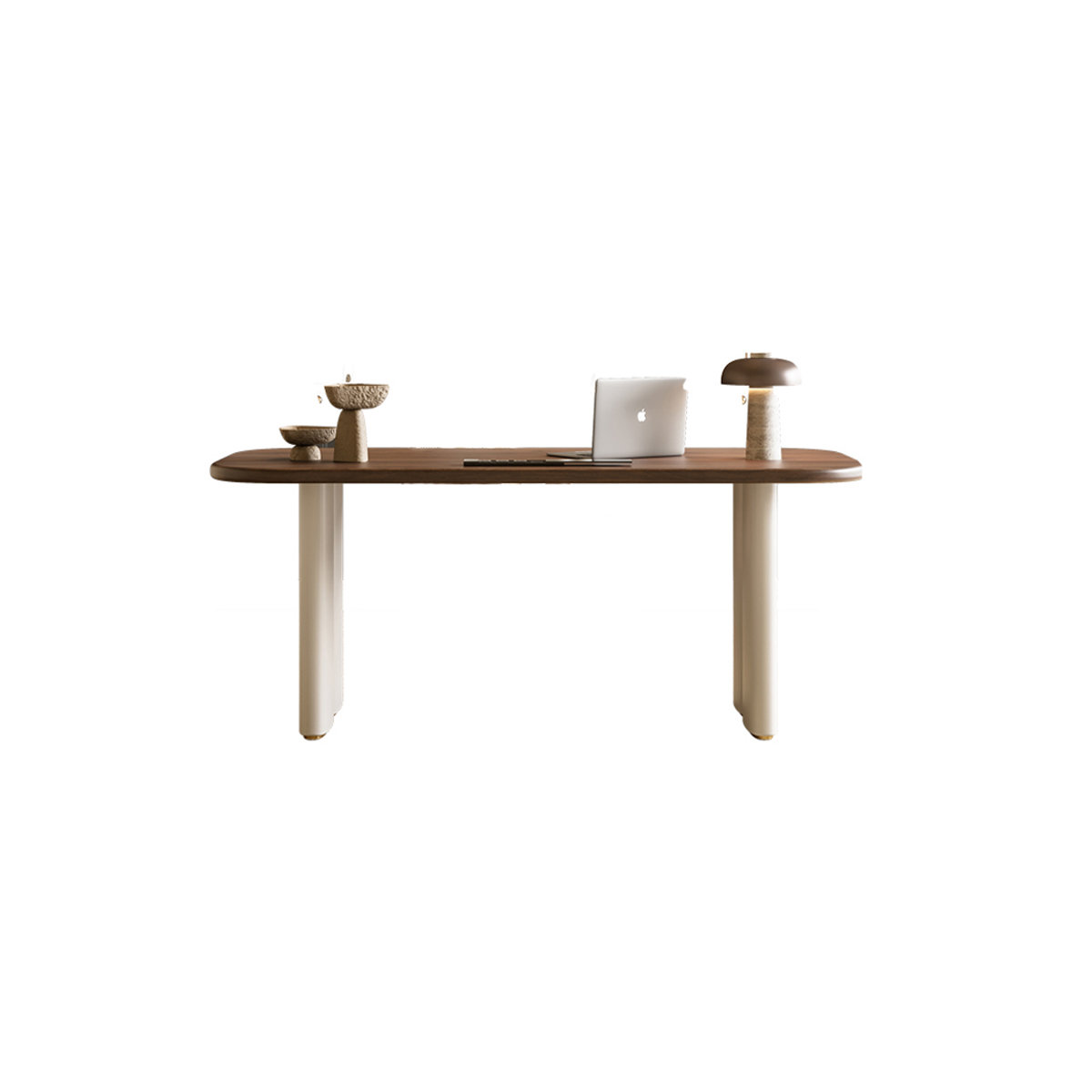 Isla Hopping Minimalist Retro Rectangular Solid Wood Office Desk | Wayfair