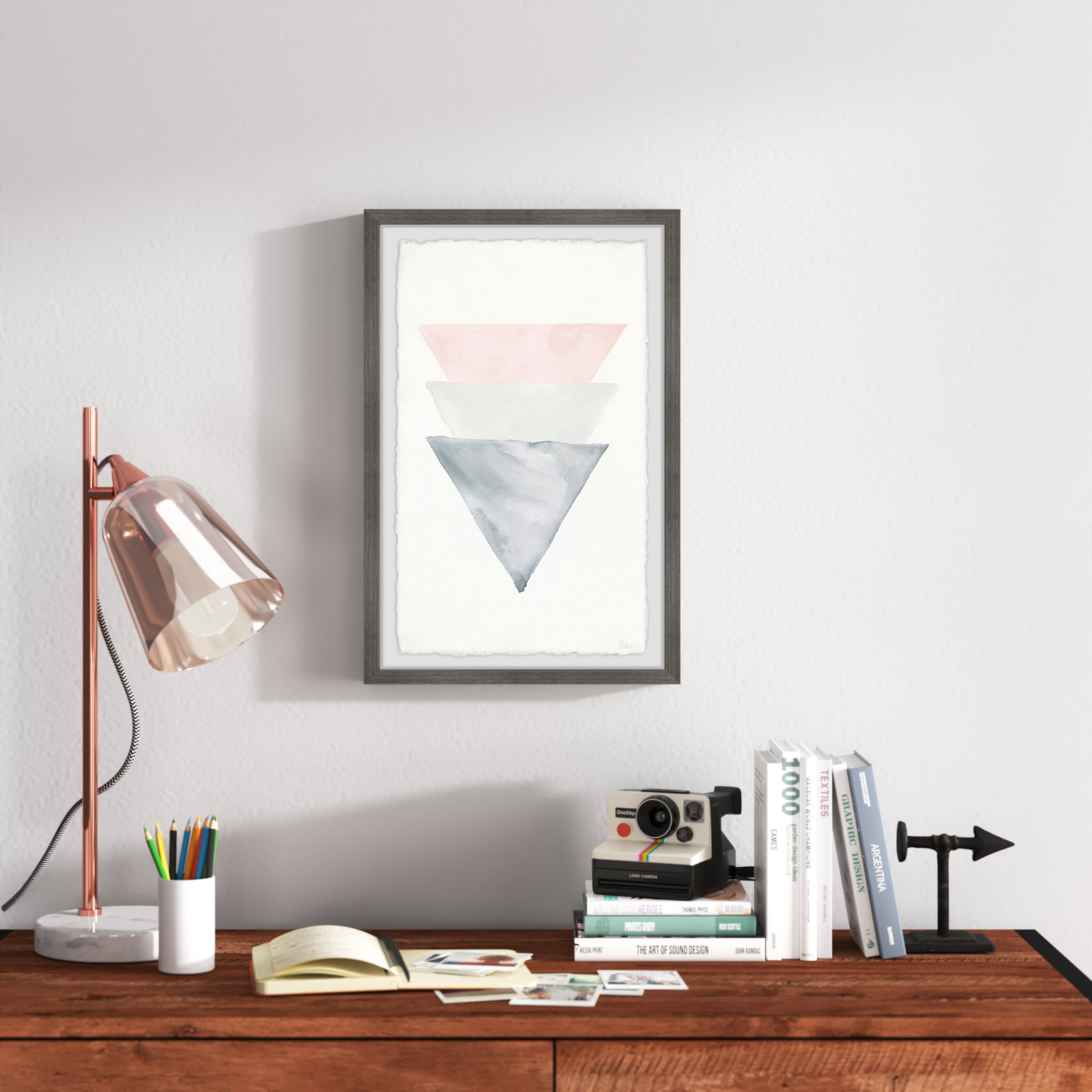 Mercury Row® Teen 'Triple Cones' Framed Print - Wayfair Canada