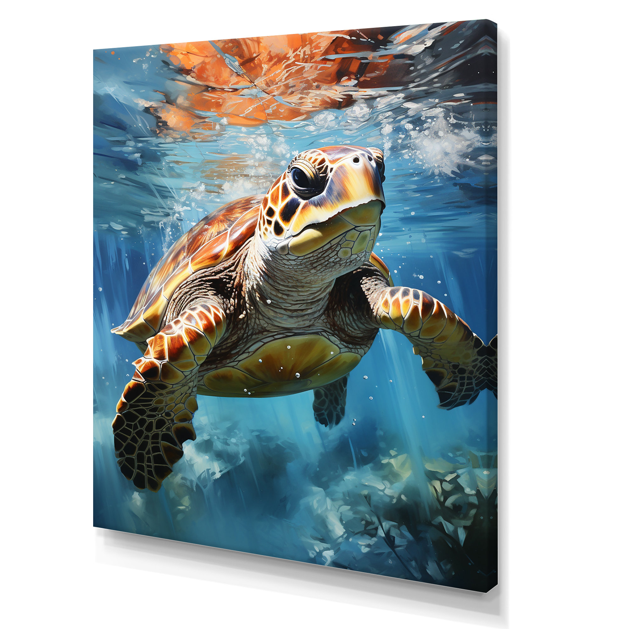 Bay Isle Home™ Tranquilty Of A Turtle In A Dream I - Turtle Animal ...