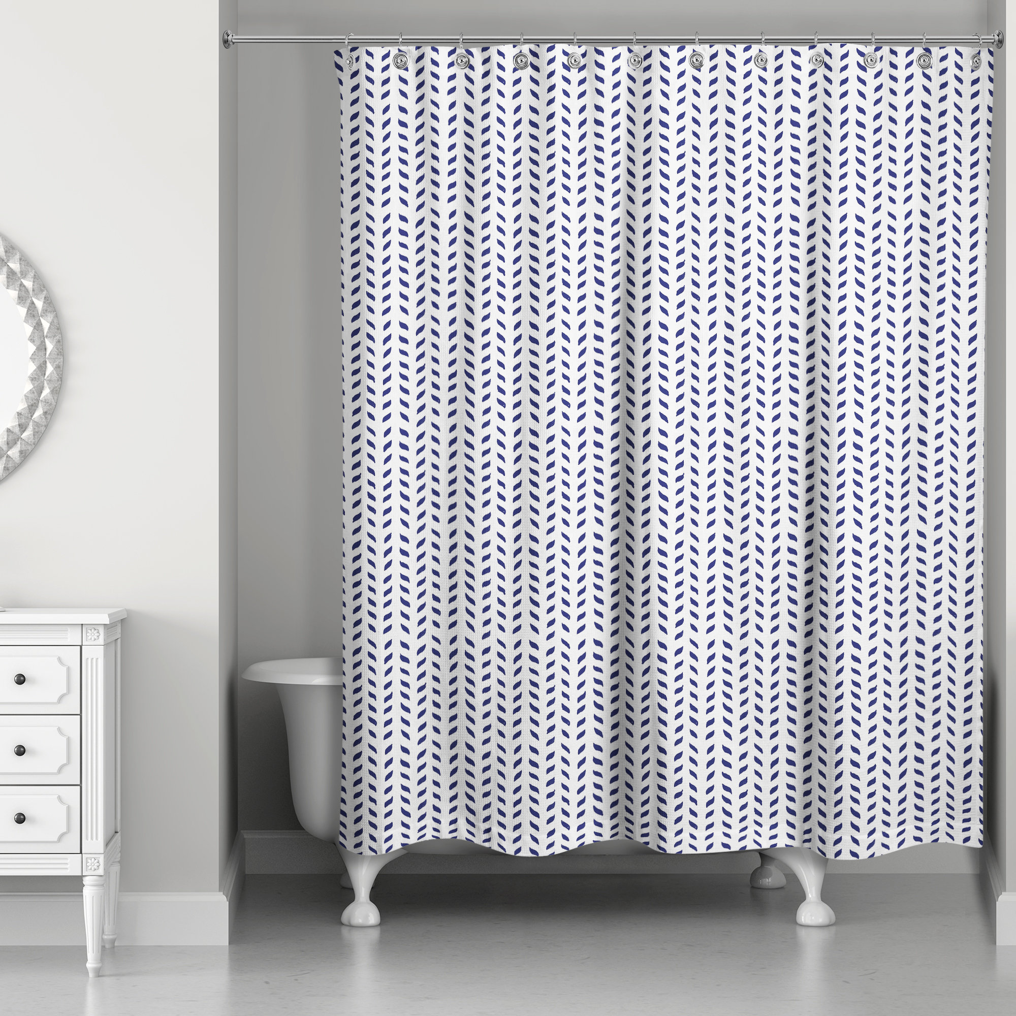 Union Rustic Hyrup Floral Single Shower Curtain & Reviews | Wayfair