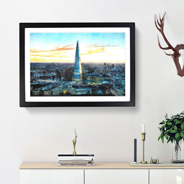 East Urban Home The Shard London England Skyline - Picture Frame ...
