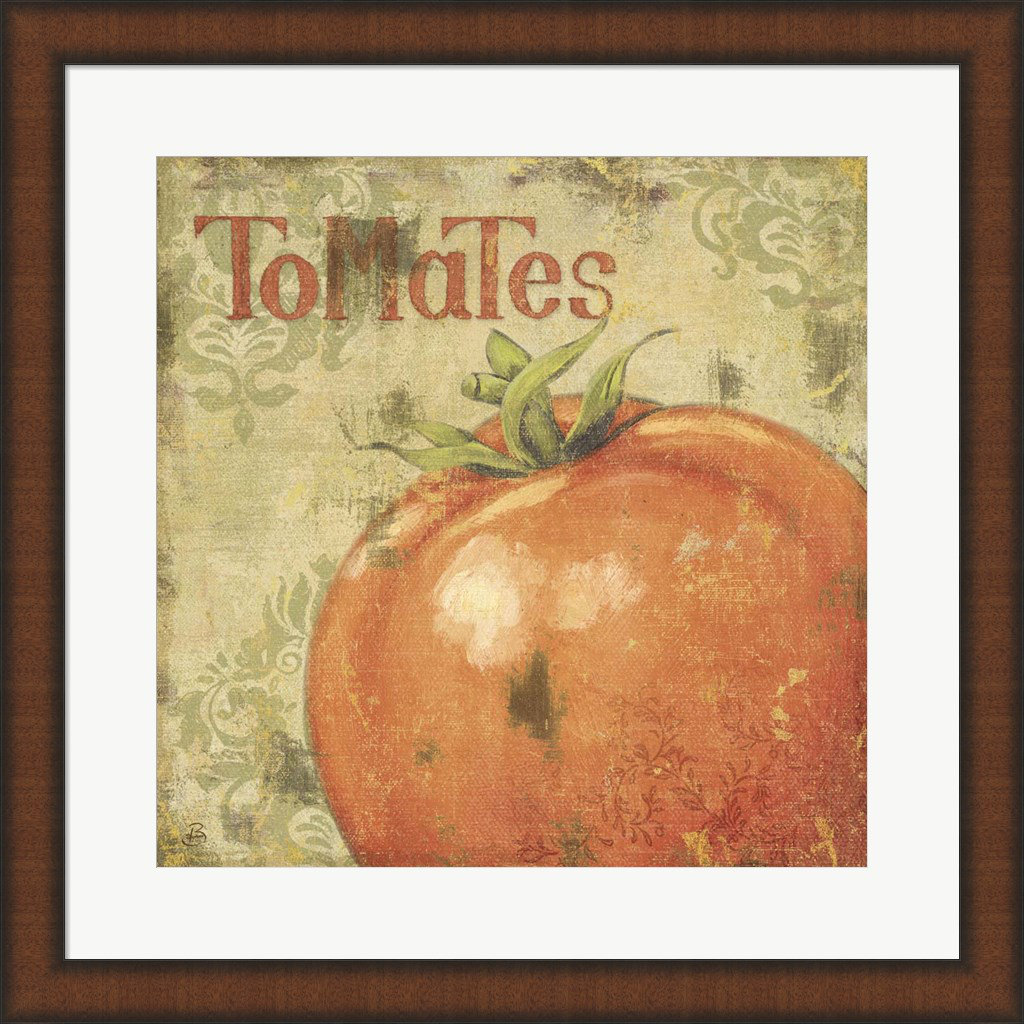 August Grove® Tomates II By Daphne Brissonnet, Framed Wall Art | Wayfair