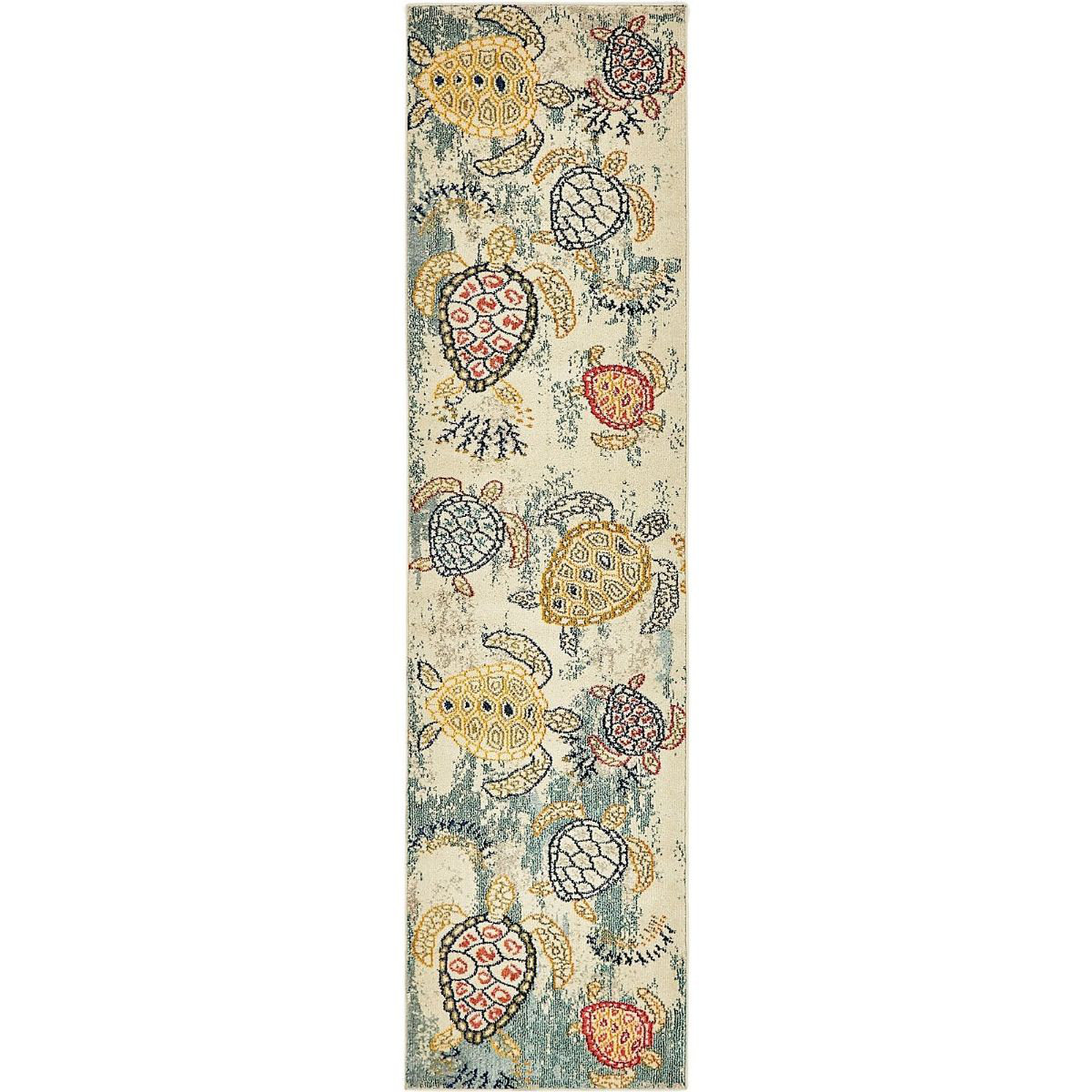 Highland Dunes Higley Abstract Blue/Cream Area Rug - Wayfair Canada