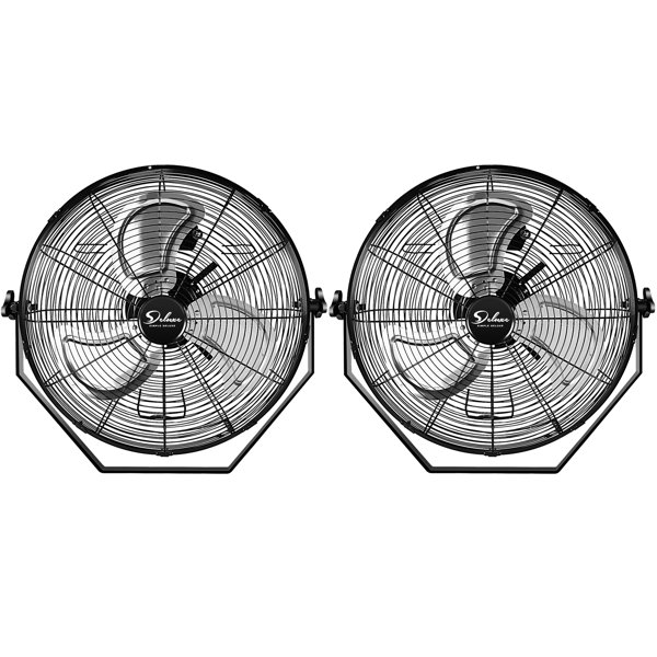 dubbin Industrial Wall Mount Fan,3 Speed Commercial Ventilation Metal ...
