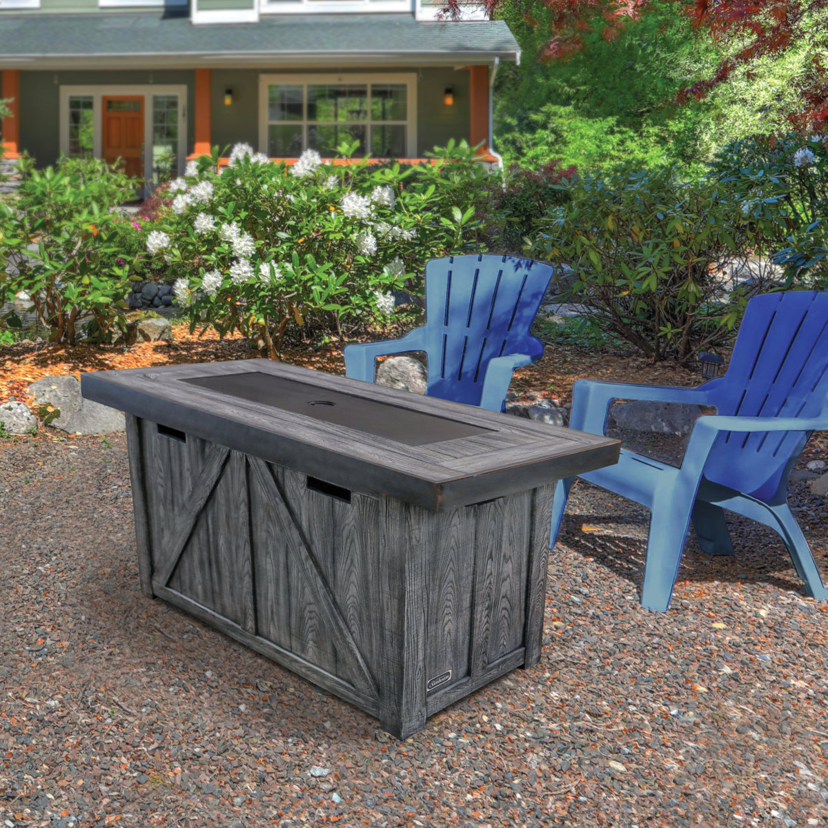 Sunbeam Grange Resin Propane Fire Pit Table | Wayfair