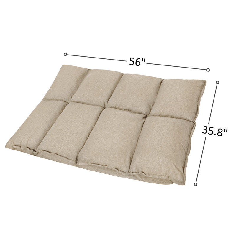 Trule Cortlan Full 63" Upholstered Convertible Futon, Floor Game Chair ...