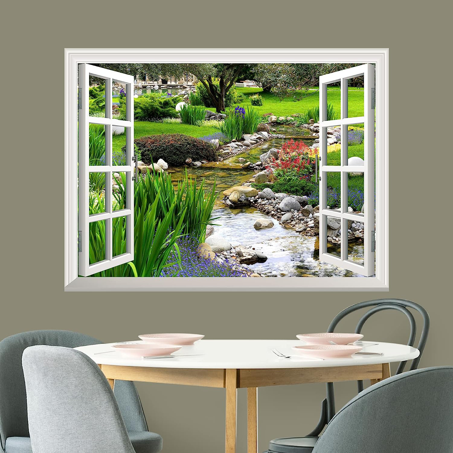 IDEA4WALL Clear Spring and Green Grass Wall Mural | Wayfair