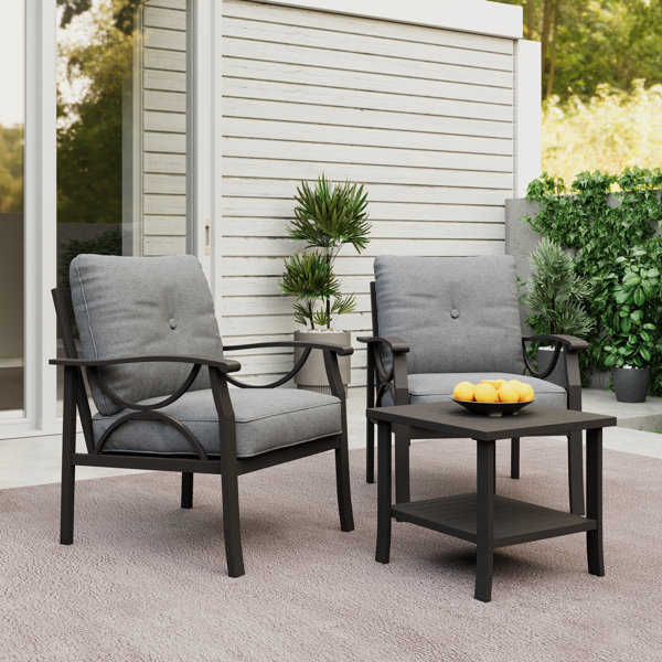 Winston Porter 3 Piece Complete Patio Set | Wayfair