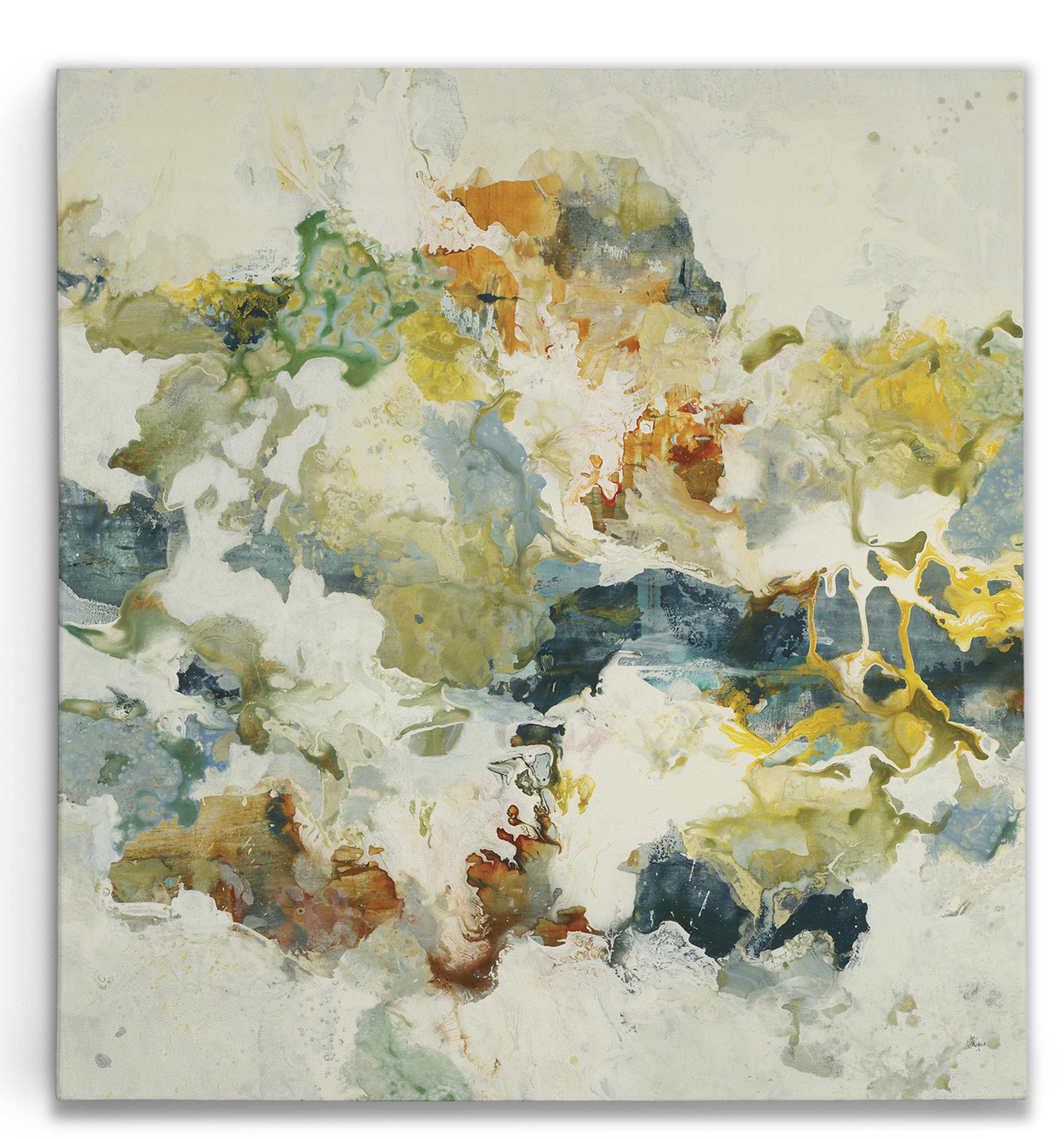 Ebern Designs 'Inter' Painting Print on Wrapped Canvas | Wayfair