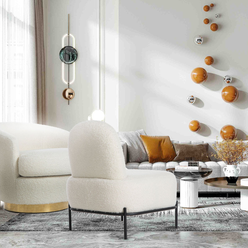 Orren Ellis Laranya Upholstered Barrel Chair & Reviews | Wayfair