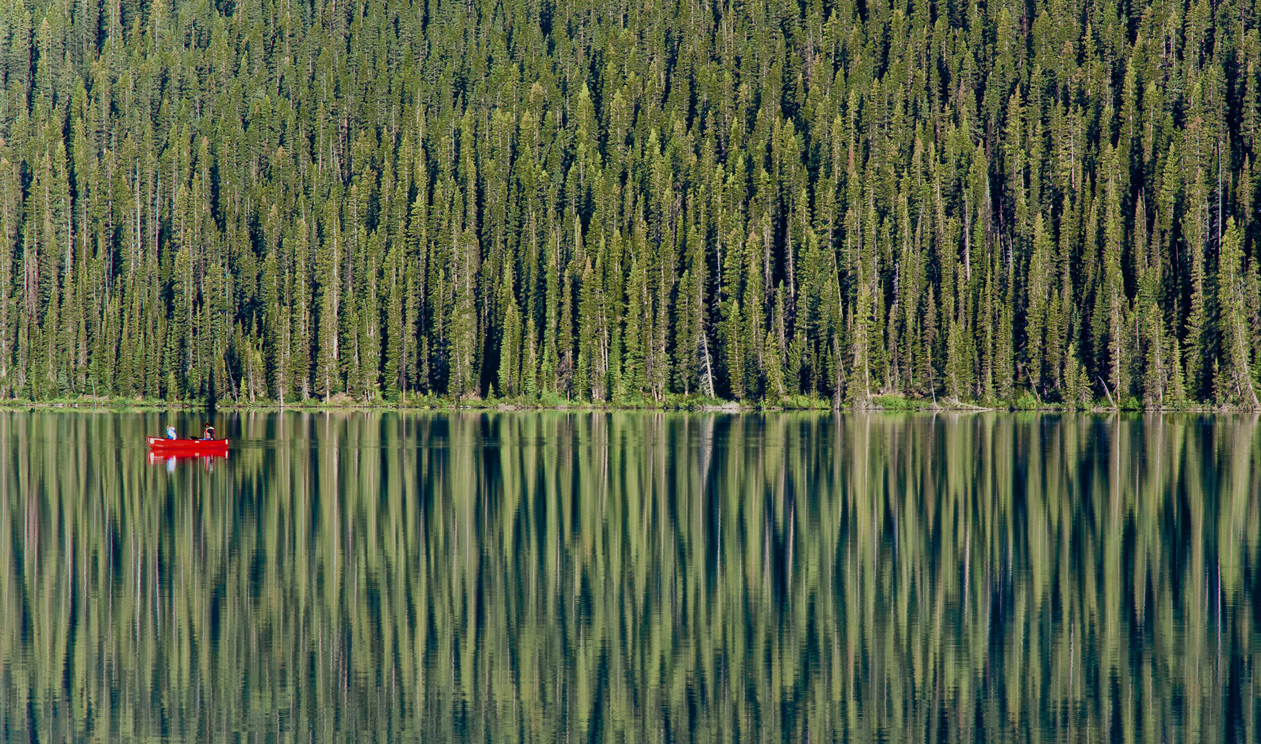 Wendover Art Group Red Canoe - Unframed Photograph on Plastic | Wayfair