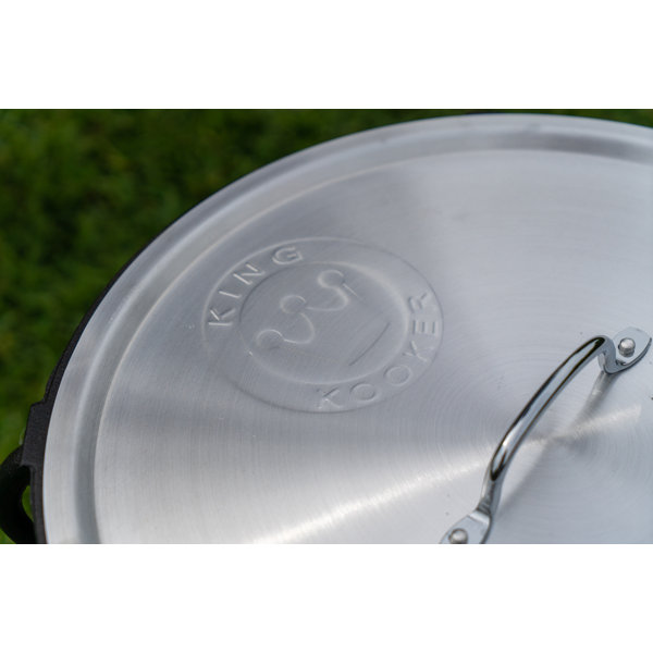 King Kooker 4 Gallon Cast Iron Jambalaya Pot Outdoor Cooker Kit ...