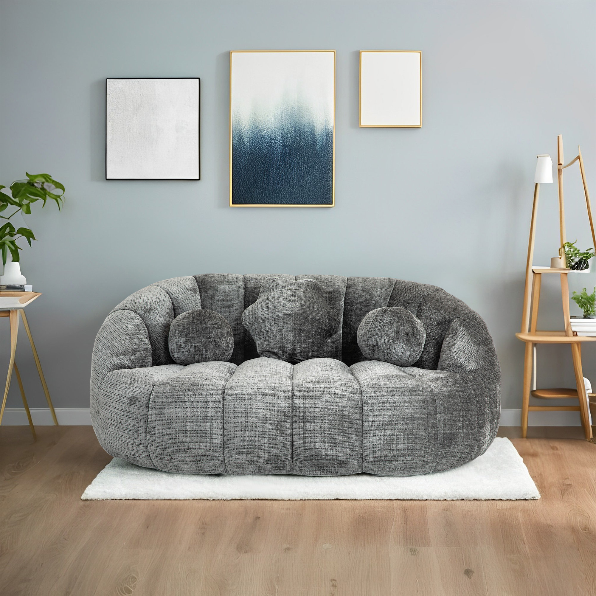 Mercer41 Bean Bag sofa Lazy Sofa Durable Comfort Lounger High Back Bean ...